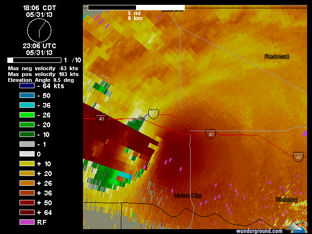 OKC Metro Tornado Radar Images | Miguel Pierre Weather